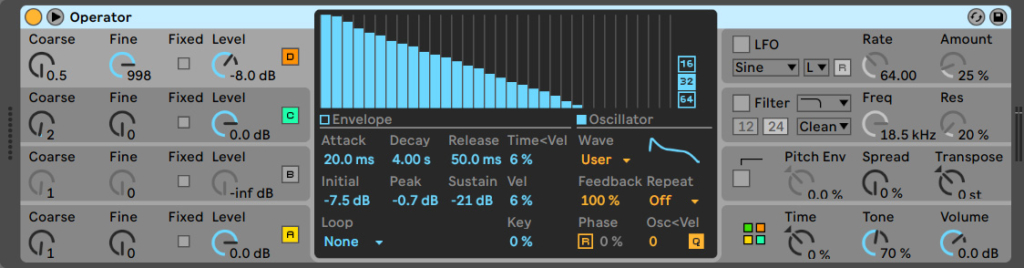 Analog Lead synths with Ableton’s Operator - Aulart