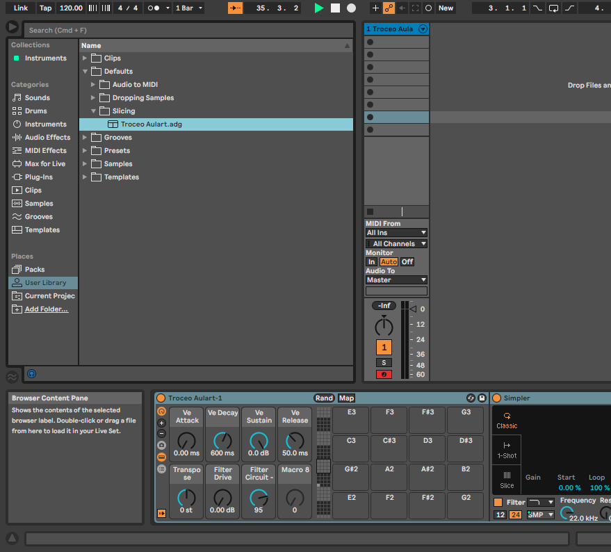 Create your own loop slicing presets on Ableton Live 11 - Aulart